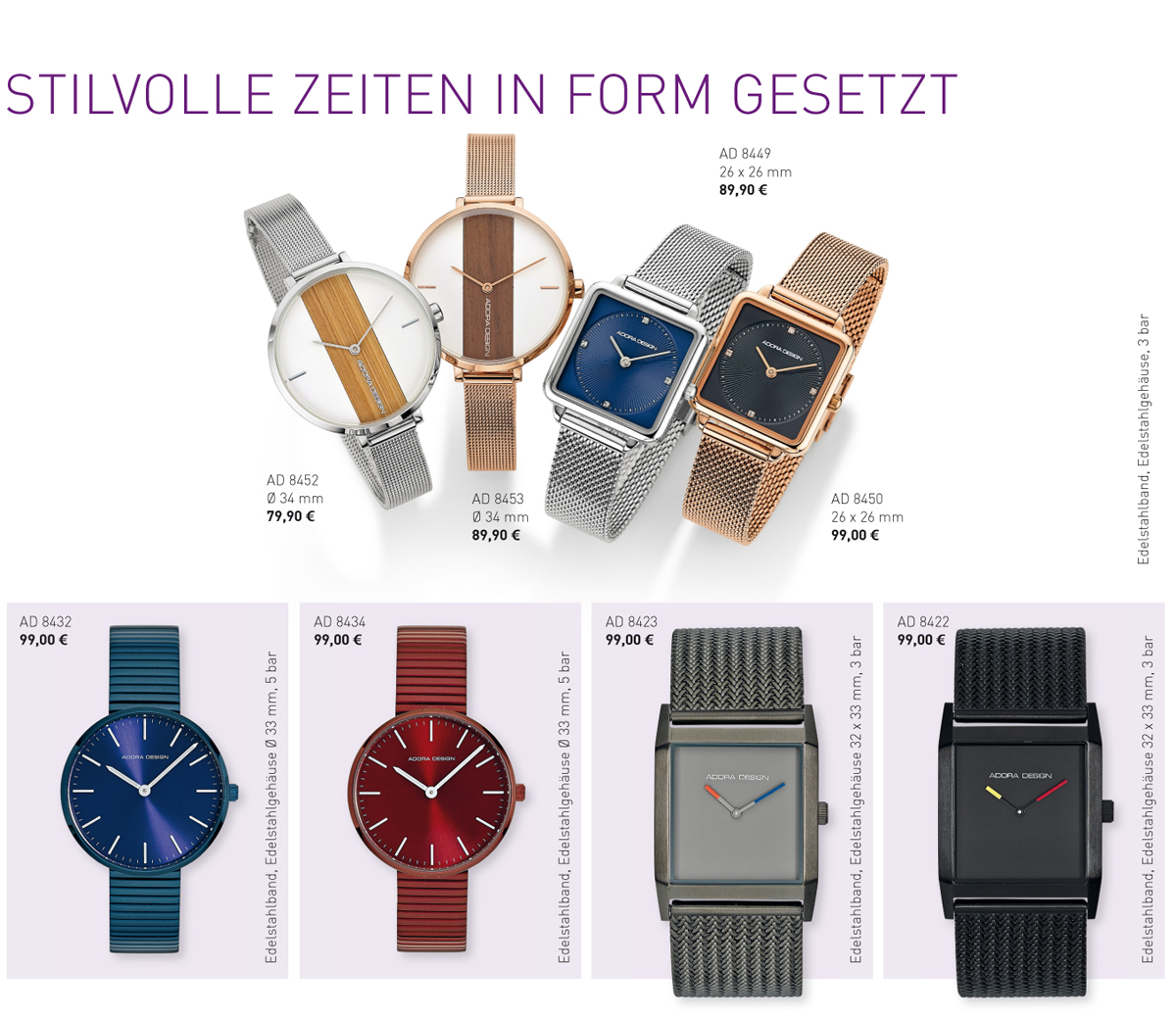 Adora Design Uhren - Juwelier Knoblich